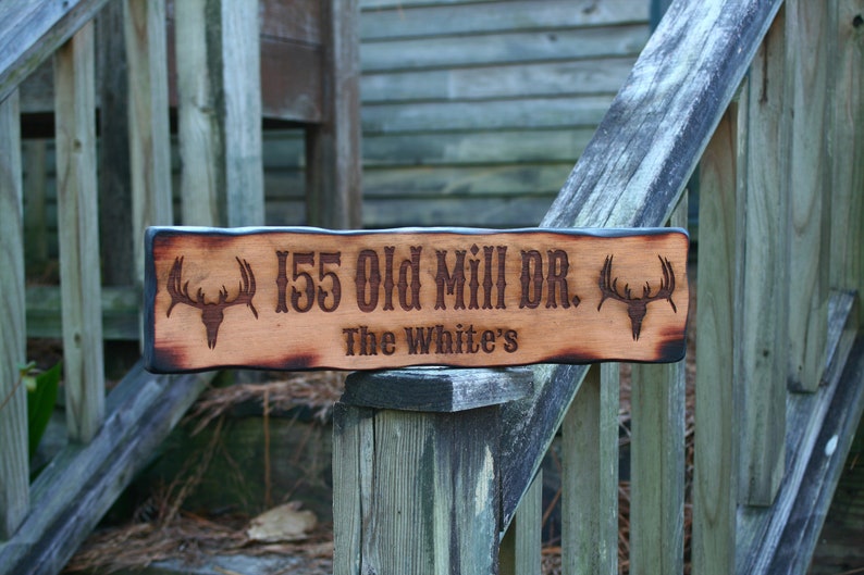 Personalized Outdoor Western Address Sign Engraved Welcome | Etsy