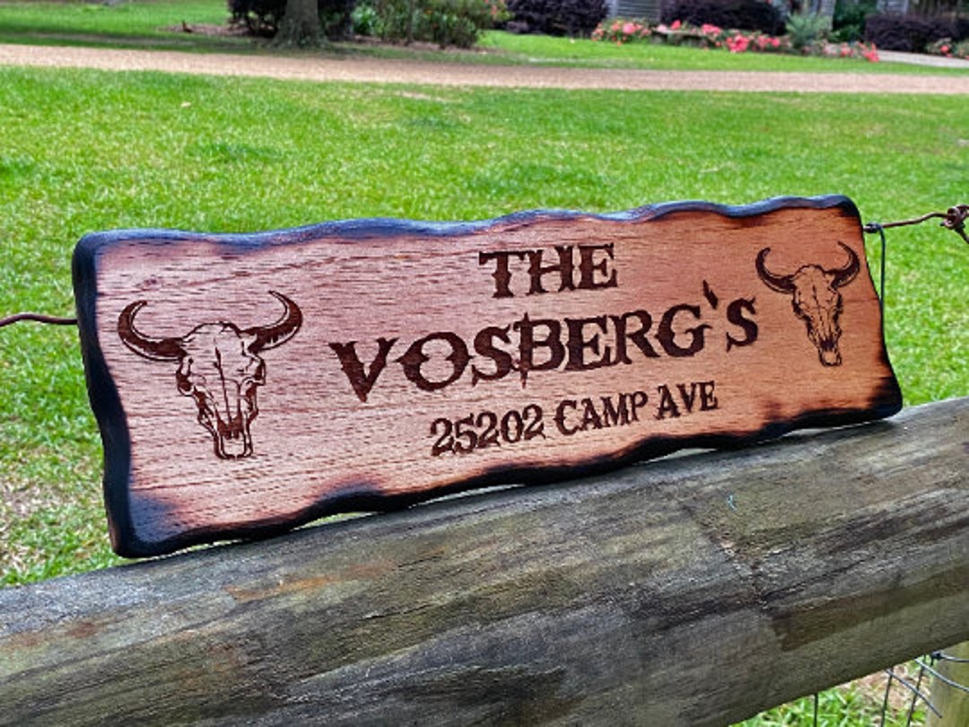 Letrero de madera de la casa del rancho al aire libre, decoración ...