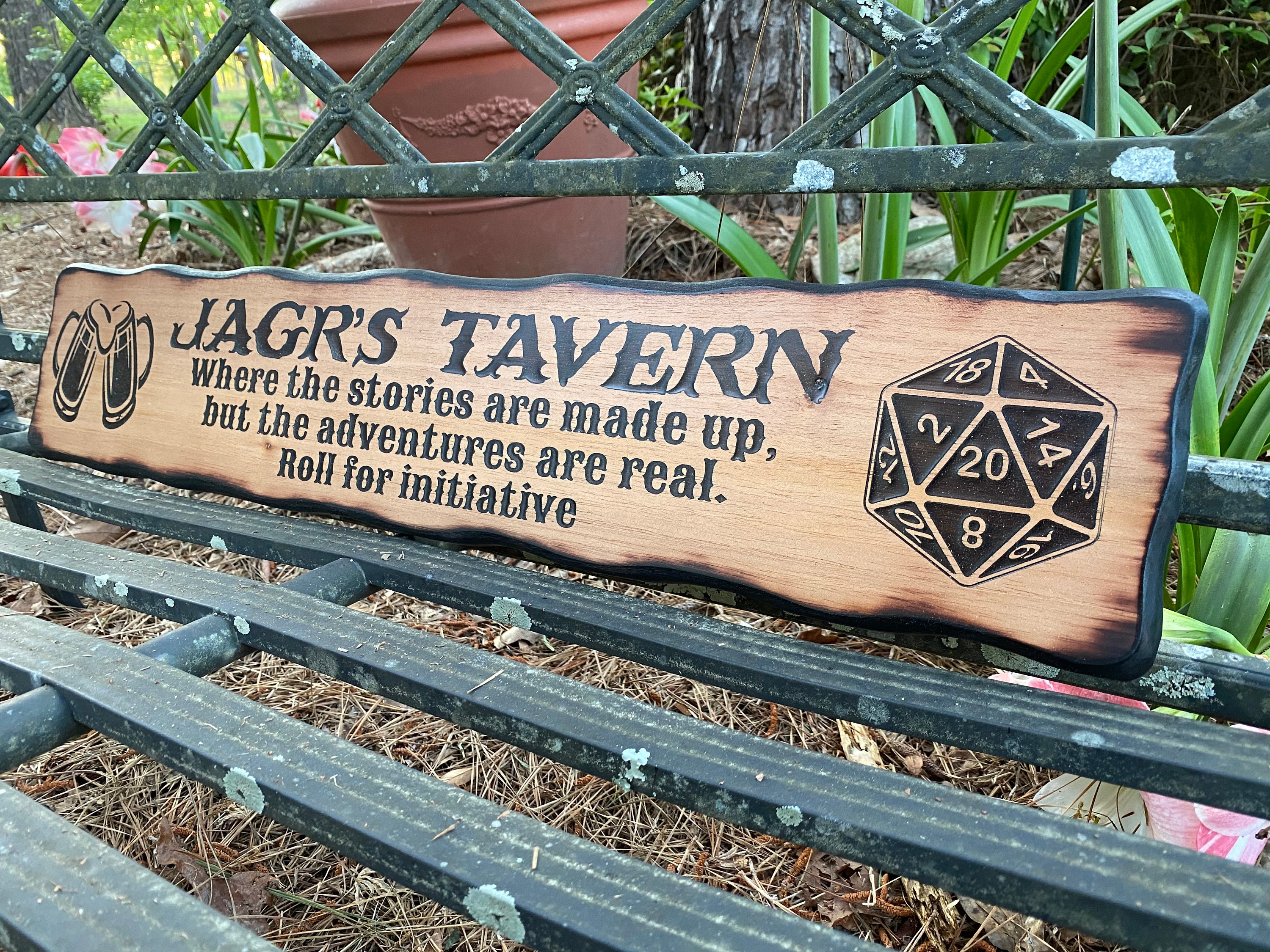 Personalized Dnd Tavern Wall Sign Custom Dungeons and | Etsy