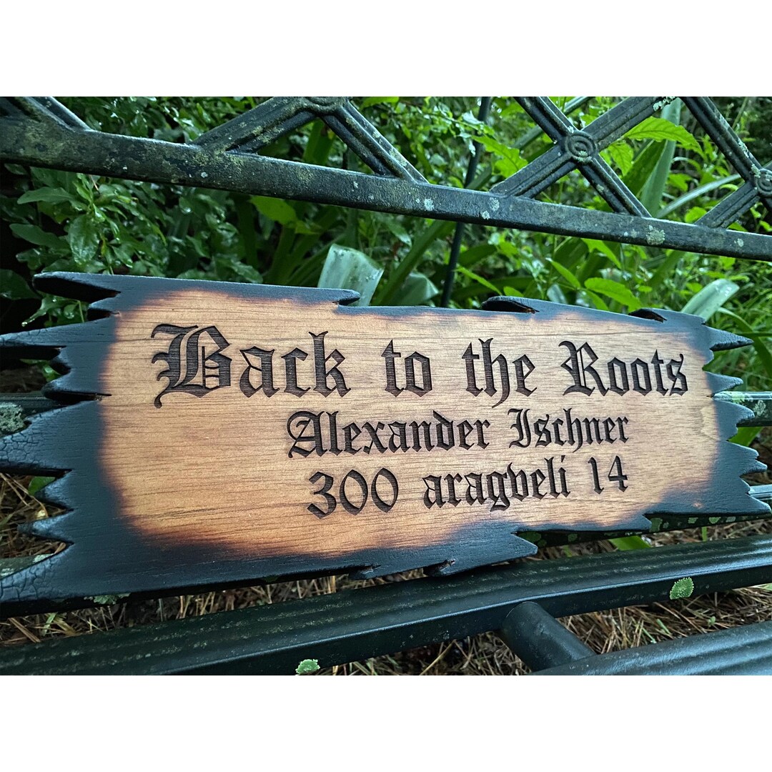 Personalized Outdoor Wood Address Sign, Rustic Western Porch Decoration ...