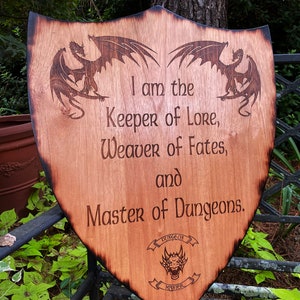 Personalized Medieval Dungeons and Dragons Shield - Dnd Shield Gift ...