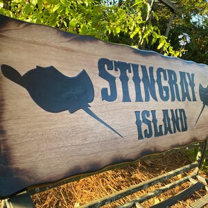 Outdoor Wood Stingray Wall Decor ,large Beach House Sign, Oceanic ...