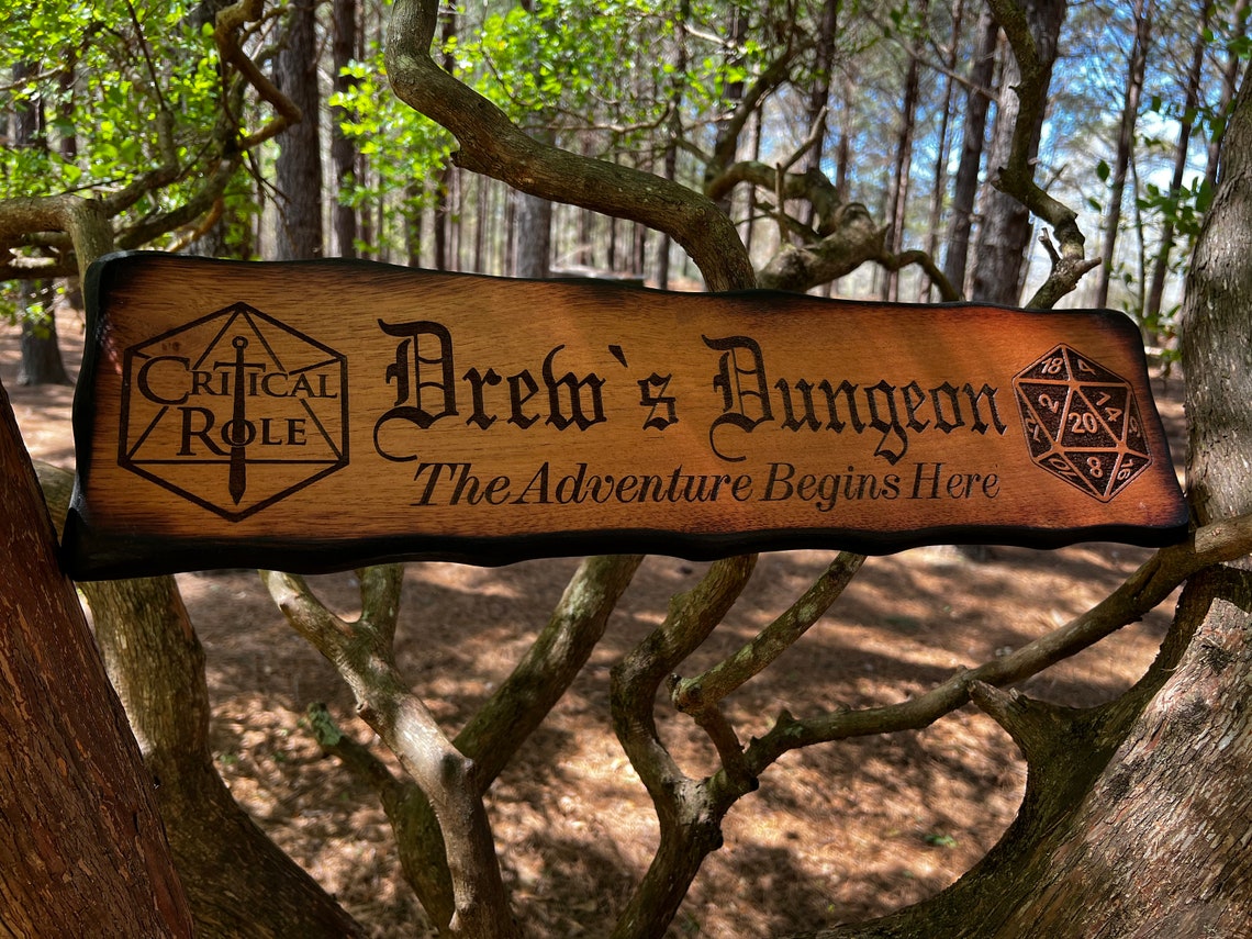 Dungeons and Dragons Wall Sign Plaque Personalized Dnd - Etsy
