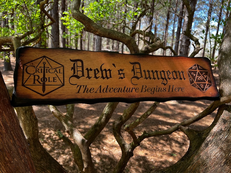 Dungeons and Dragons Wall Sign Plaque Personalized Dnd - Etsy
