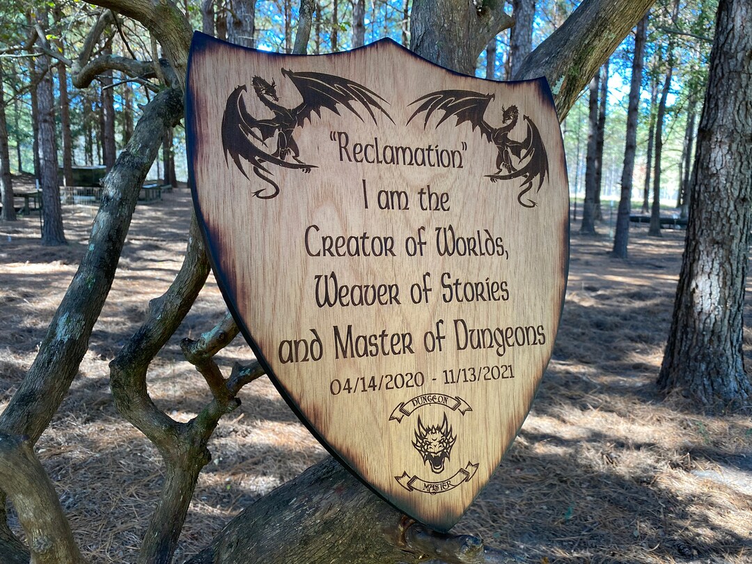 Personalized Medieval Shield - Personalized Dungeons and Dragons Wall ...