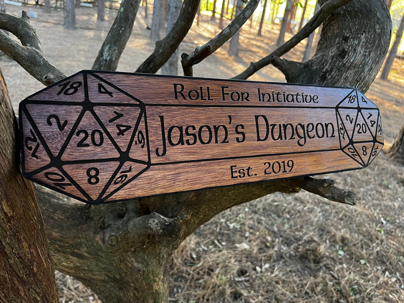 Custom Dnd D20 Dungeon Sign Personalized Dungeons and - Etsy