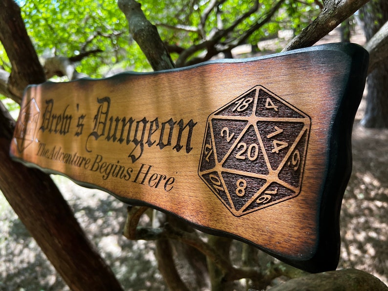 Dungeons and Dragons Wall Sign Plaque Personalized Dnd - Etsy