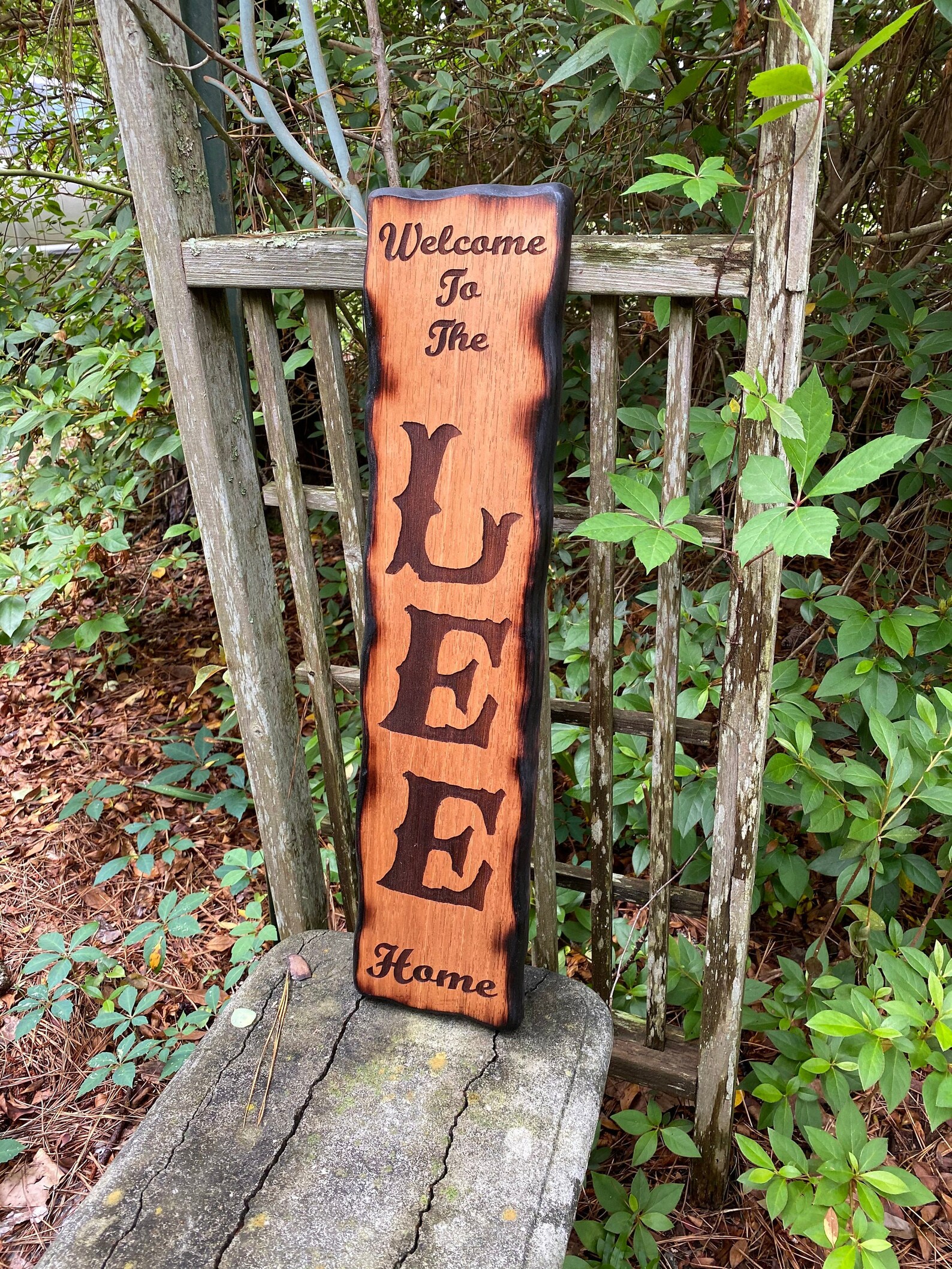 Western Home Entrance Welcome Sign Outdoor Wood Family Name - Etsy