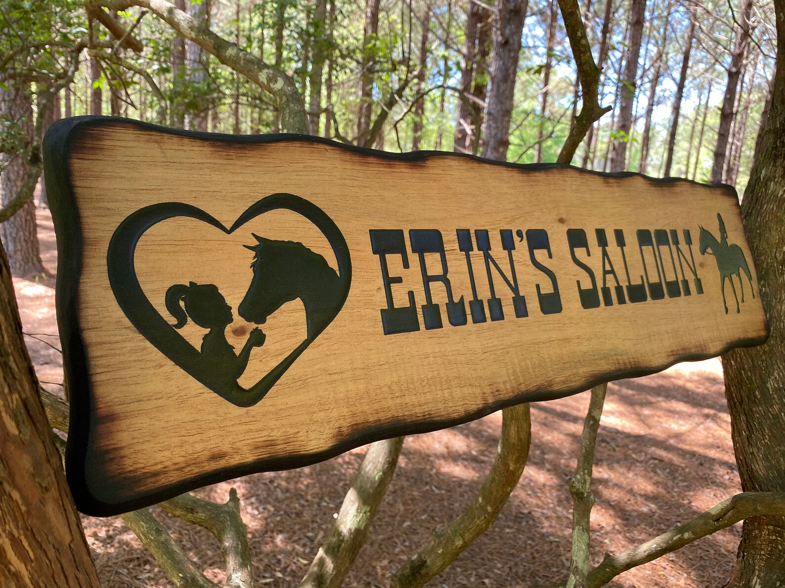 Rustic Wood Ranch Name Sign Distressed Custom Hanging | Etsy