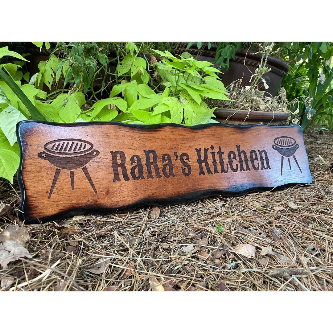 Personalized Bar and Grill Sign, Custom Rustic Deck Wood Decor, Brewery ...