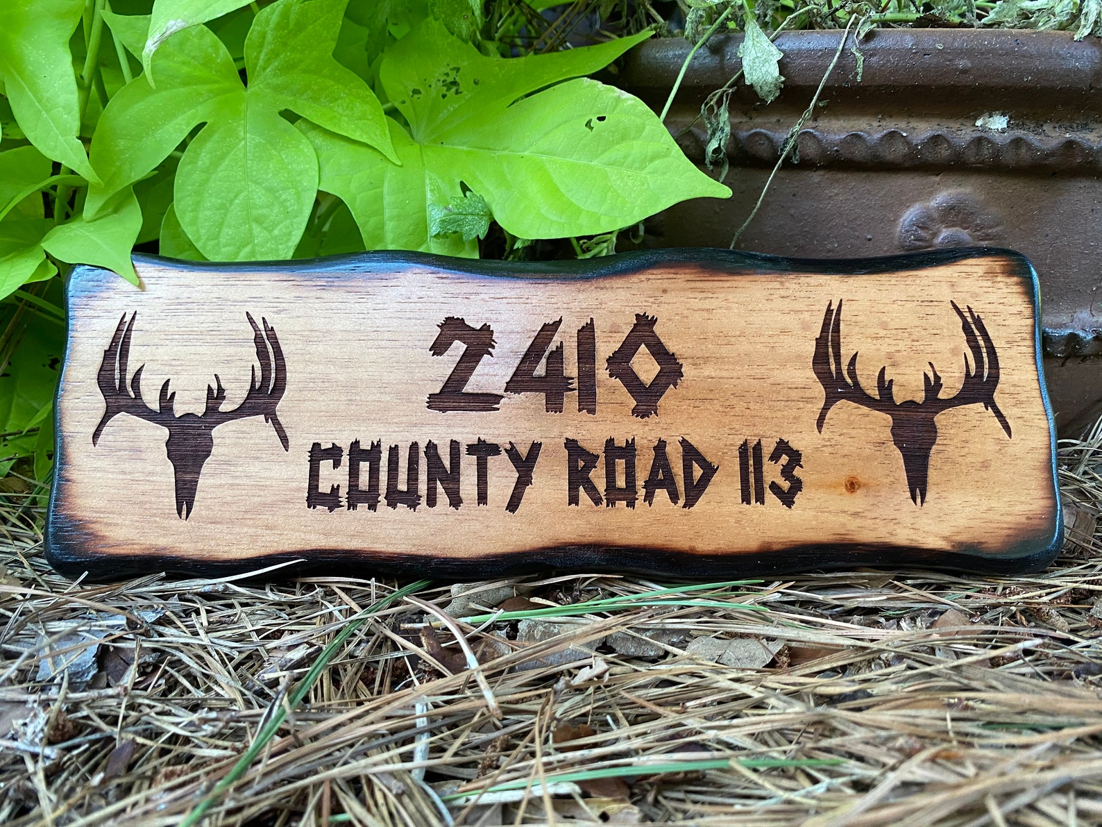 Rustic Custom Wood Address Sign, Personalized Plaque, Cabin Decor ...
