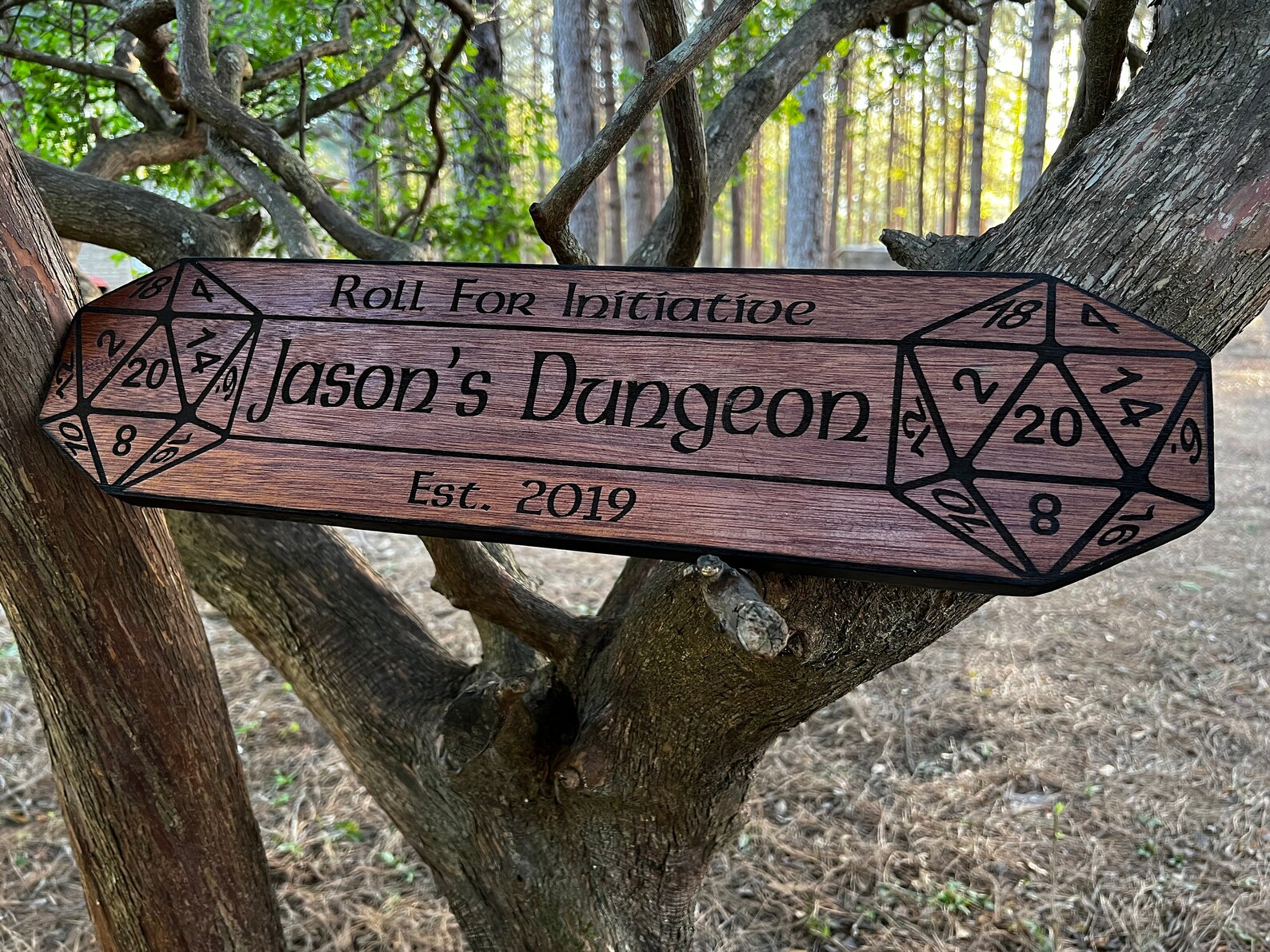 Custom Dnd D20 Dungeon Sign Personalized Dungeons and - Etsy