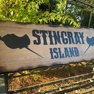 Outdoor Wood Stingray Wall Decor ,large Beach House Sign, Oceanic ...