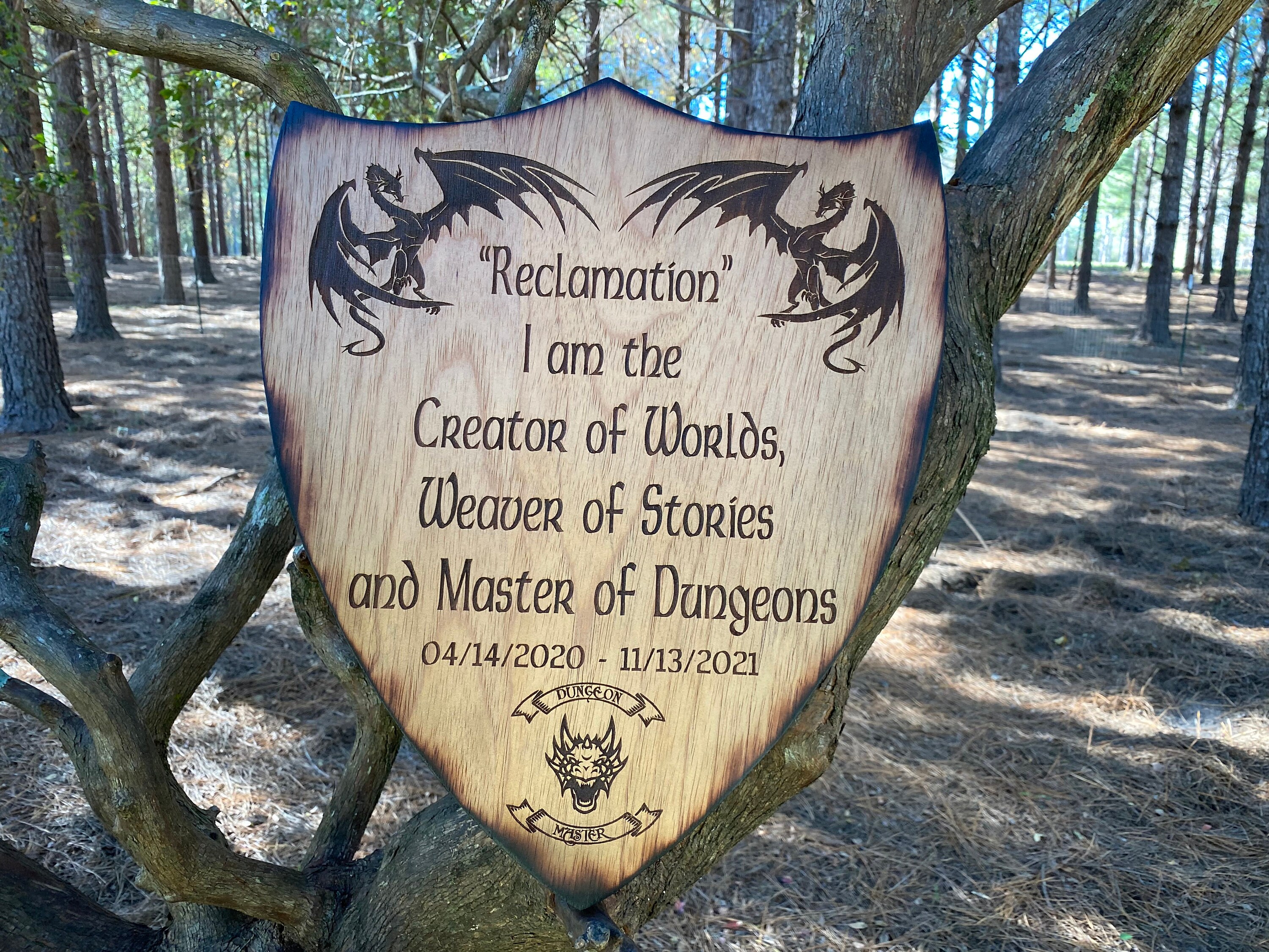 Personalized Medieval Shield - Personalized Dungeons and Dragons Wall ...