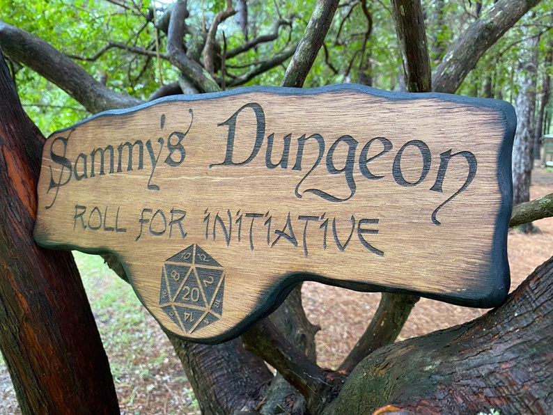 Dungeons and Dragons Gift Custom Dnd Sign Personalized - Etsy