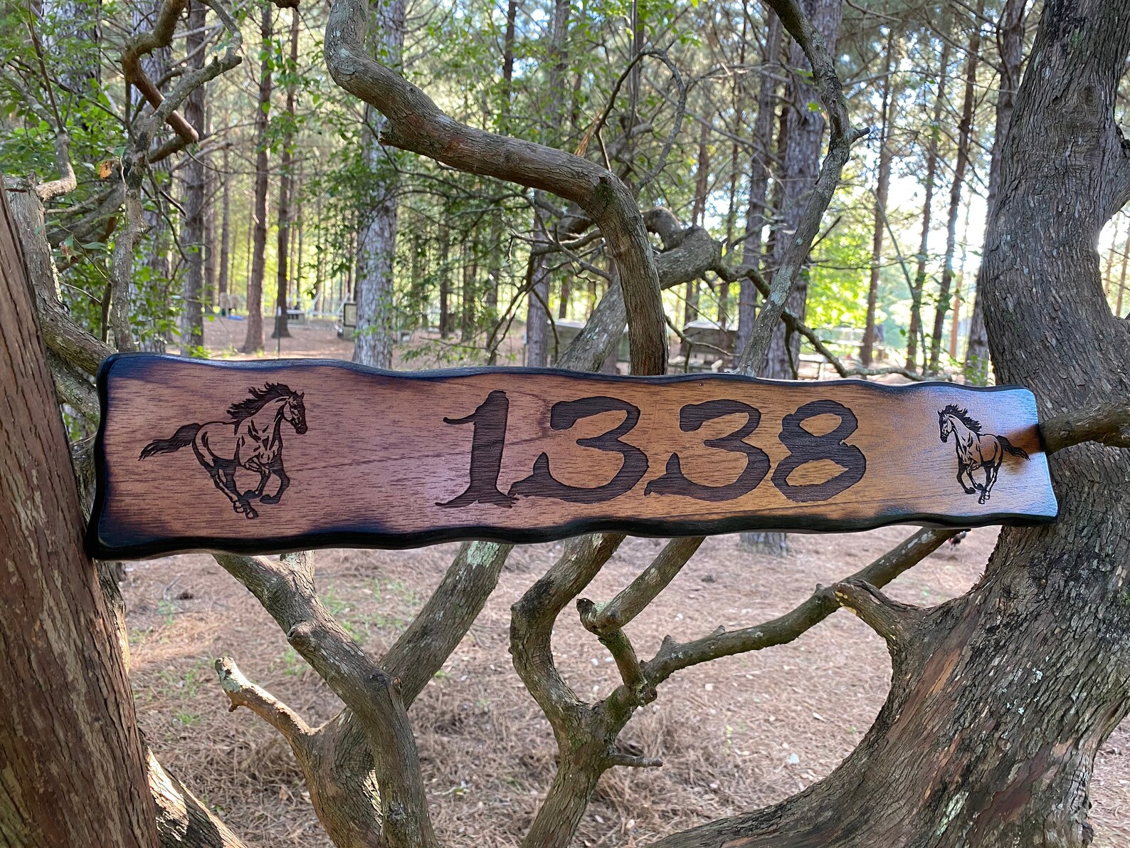 Rustic Ranch House Address Sign Personalized Wood Western | Etsy