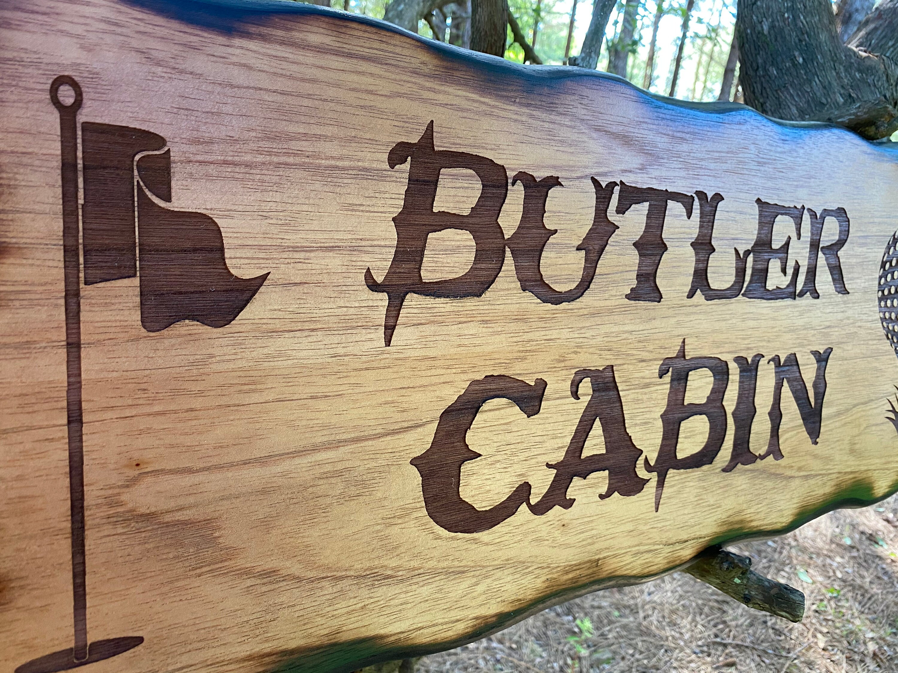 Wood Outdoor Golfing Wood Sign Personalized Golf Club and | Etsy