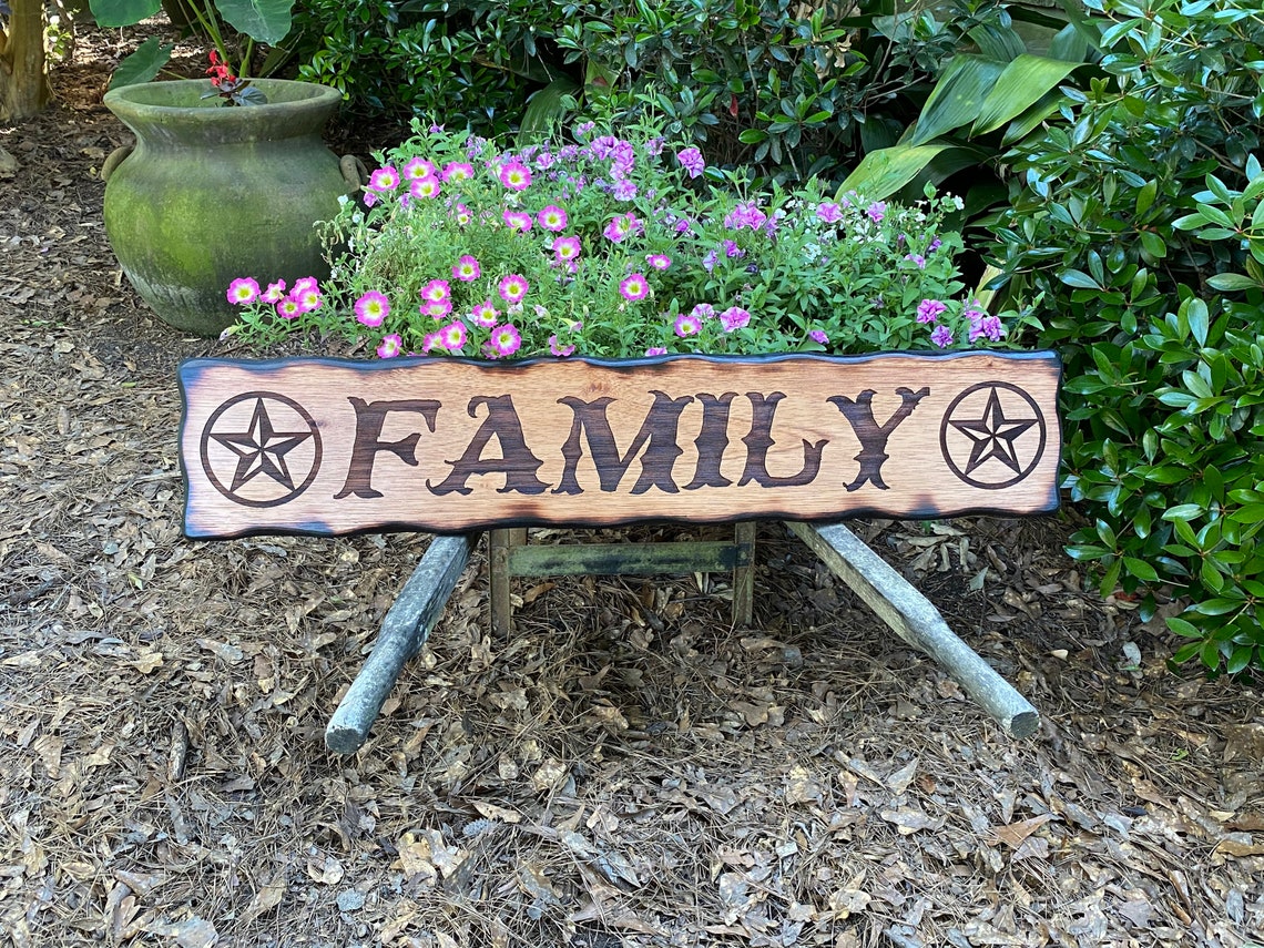 Texas Star Outdoor Wood Sign Home Entrance Western - Etsy