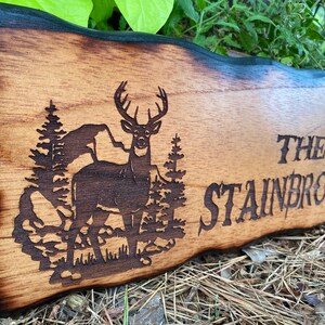 Personalized Western Hunting Lodge Decor, Outdoor Wood Sign, Lake House ...