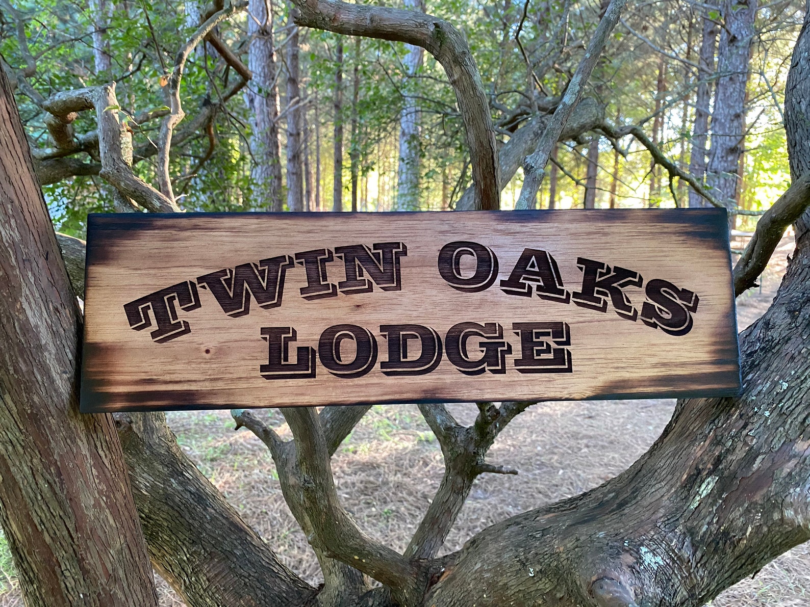 Personalized Western Lodge Name Sign, Rustic Cabin Wall Decor, Engraved ...