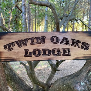 Personalized Western Lodge Name Sign, Rustic Cabin Wall Decor, Engraved ...