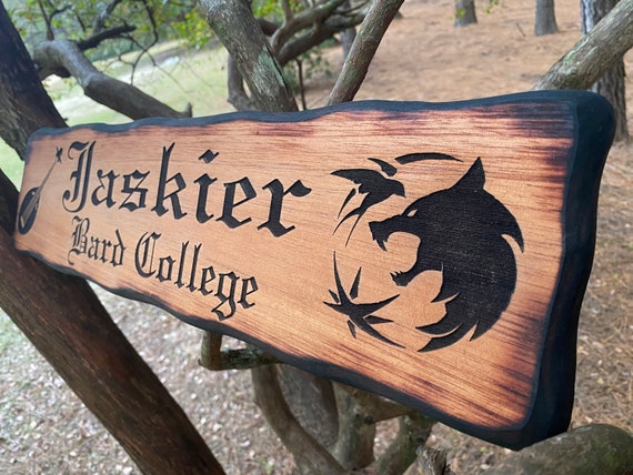 Personalized Witcher Sign Medieval Bard Decor Rustic | Etsy