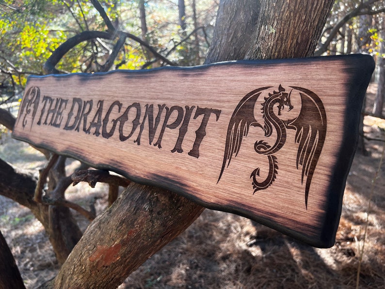 Custom Dnd Dragon Dungeon Sign - Personalized Dungeons and Dragons ...