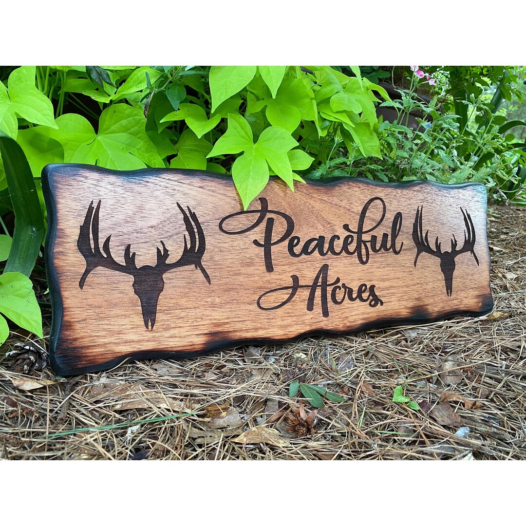 Custom Name Rustic Wood Sign, Personalized Western Decor, Outdoor and ...