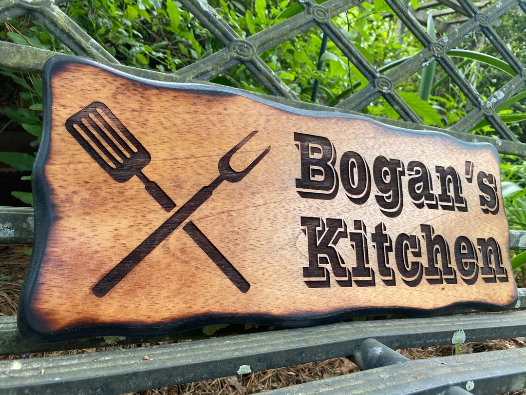 Rustic Bar and Grill Sign Personalized Western Deck Wood - Etsy