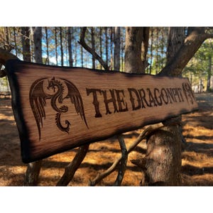 Custom Dnd Dragon Dungeon Sign - Personalized Dungeons and Dragons ...