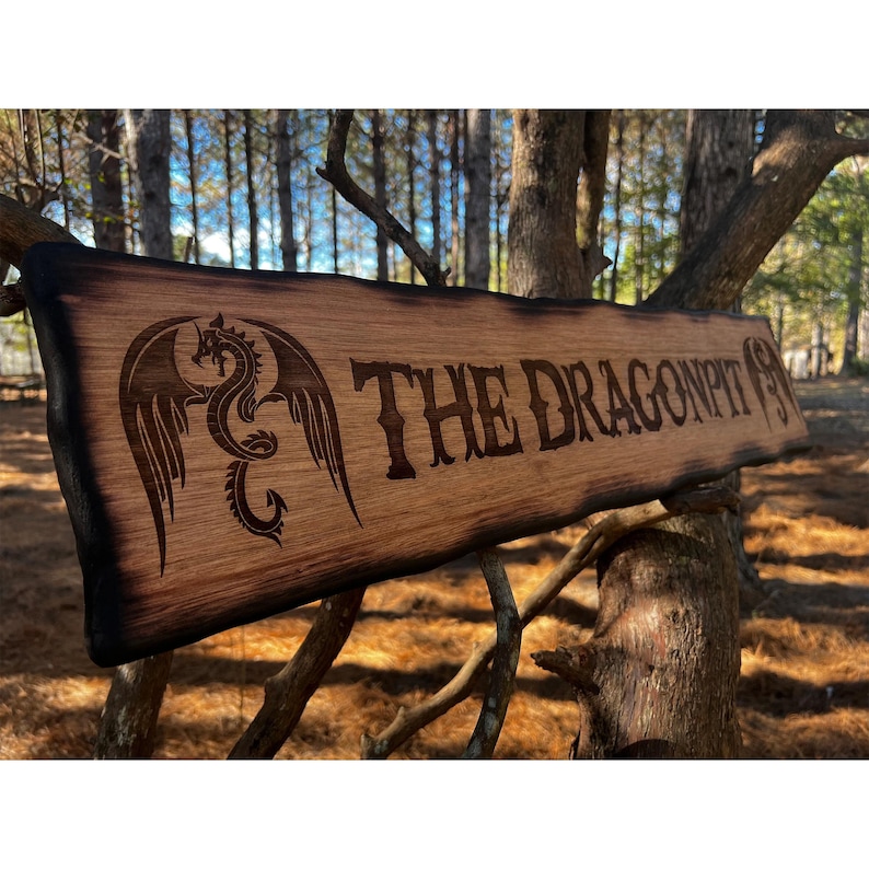 Custom Dnd Dragon Dungeon Sign - Personalized Dungeons and Dragons ...
