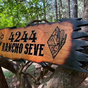 Personalized Desert Cactus Address Sign Rustic Western Porch - Etsy