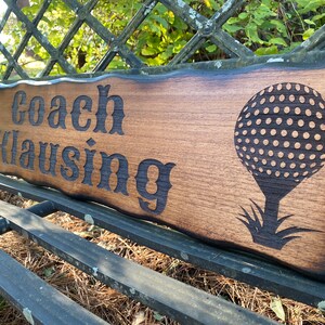 Wood Outdoor Golfing Wood Sign, Personalized Golf Club and Ball Wall ...