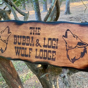 Personalized Wolf Western Address Sign, Engraved Wood Welcome, Rustic ...