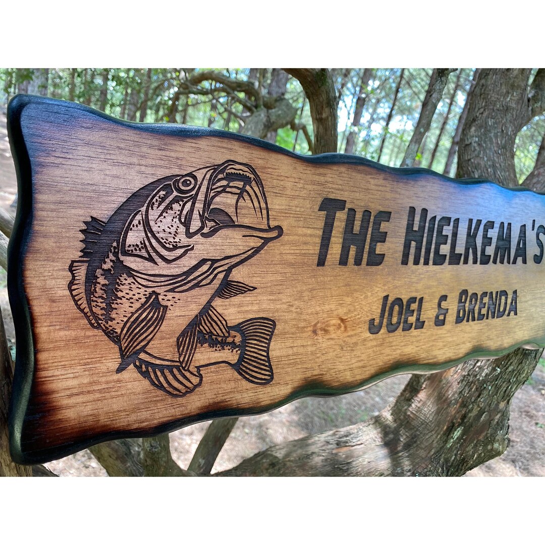 Personalized Outdoor Lake House Sign, Custom Wood Address Sign, Rustic ...