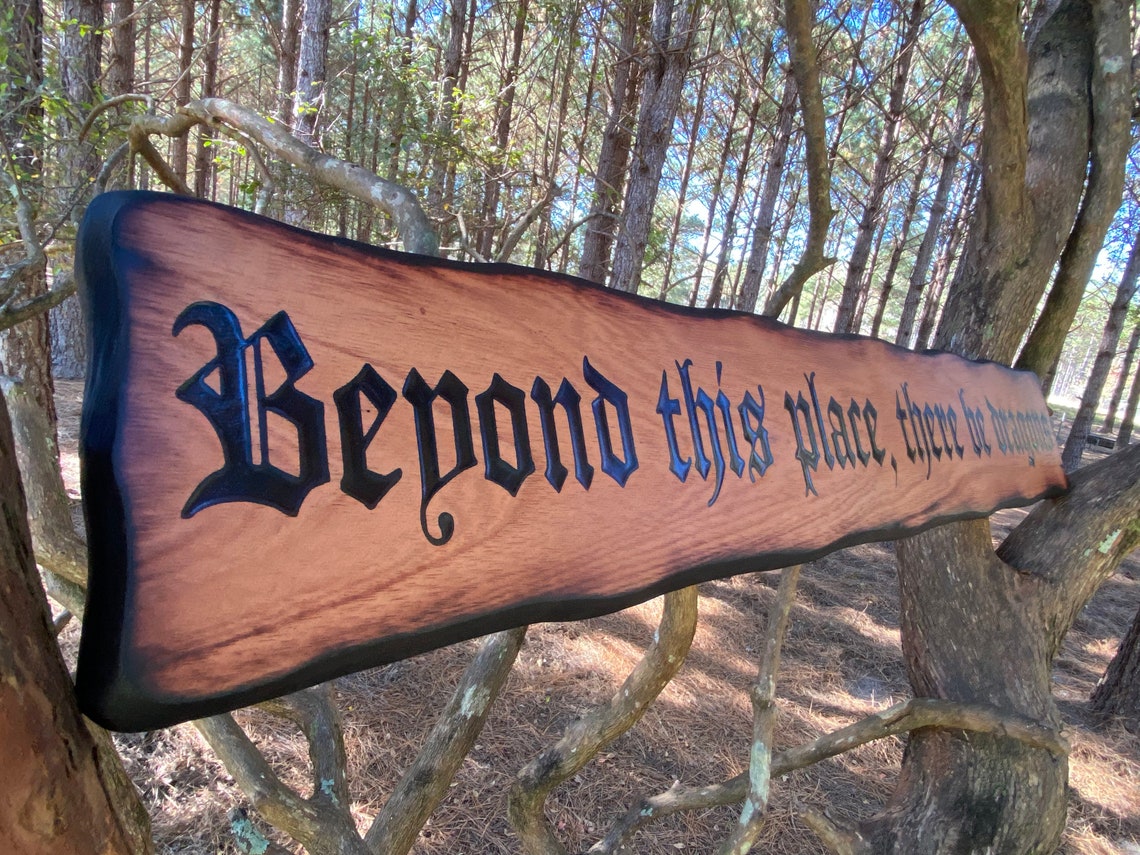 Personalized Dnd Wood Sign - Medieval Wall Decor - Dungeons and Dragons ...