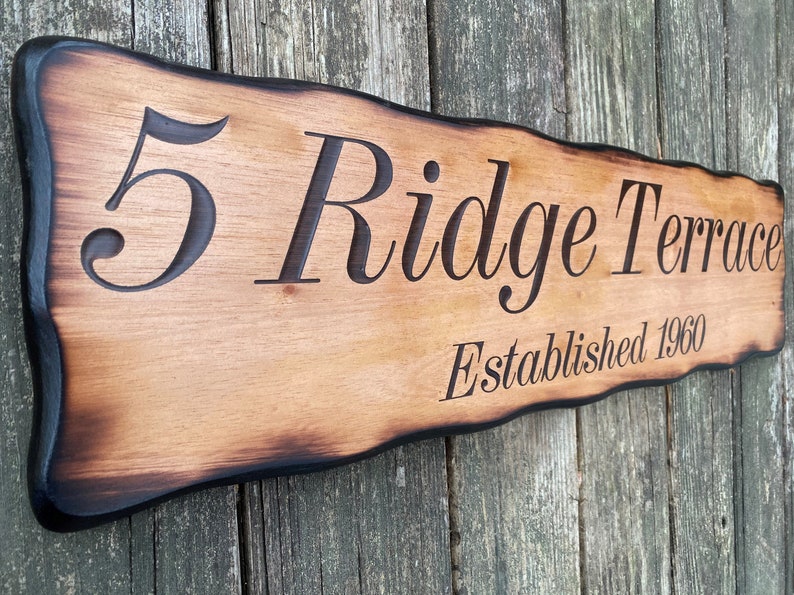Personalized Rustic Driveway Address Sign Engraved Western | Etsy