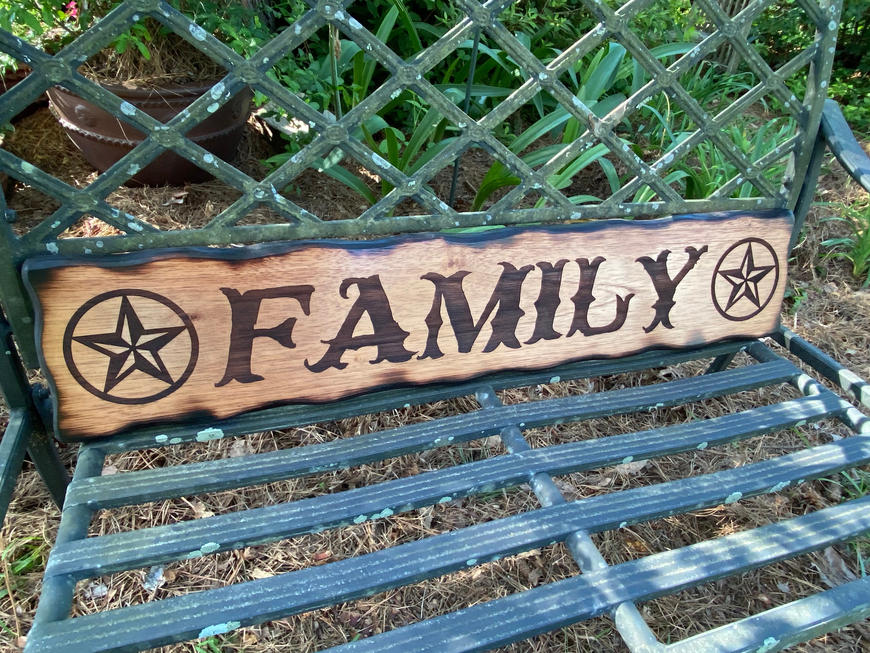 Texas Star Outdoor Wood Sign Home Entrance Western - Etsy