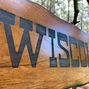 Personalized Wood Outdoor Fish Sign, Custom Lake House Fishing Sign ...