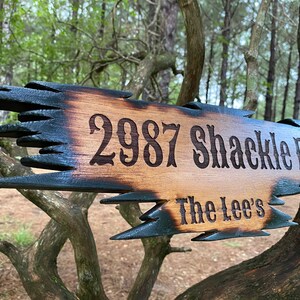 Custom Wood Rustic Address Plaque, Personalized Outdoor Western Sign ...