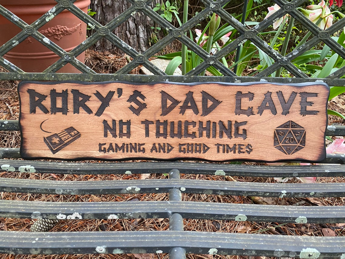 Personalized Rustic Dnd Gaming Sign Custom Hanging Dungeons - Etsy