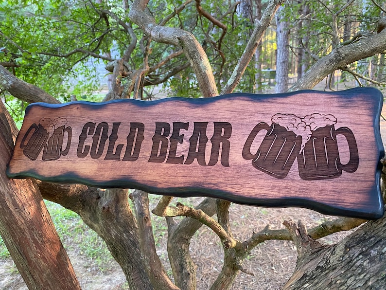 Personalized Bar Beer Rustic Sign Custom Man Cave Wood Decor | Etsy