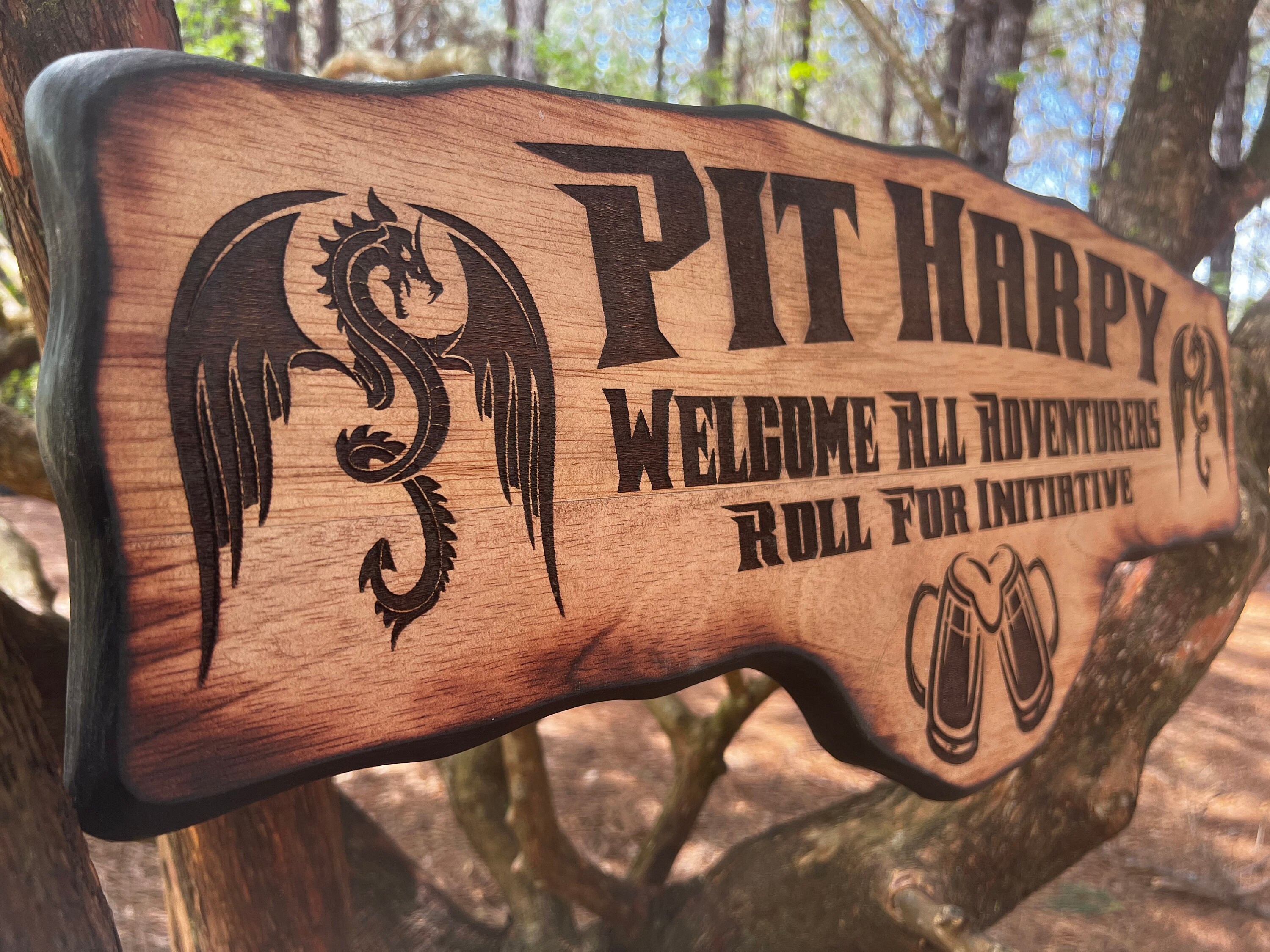 Dungeons and Dragons Sign Gift Rustic Dnd Tavern Decor - Etsy