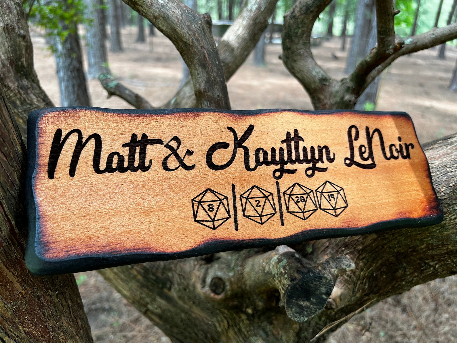 Personalized Dnd D20 Date Sign Custom Dungeons and Dragons - Etsy