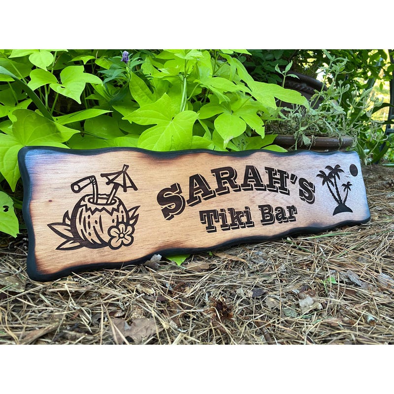 Custom Tiki Grill Sign - Etsy