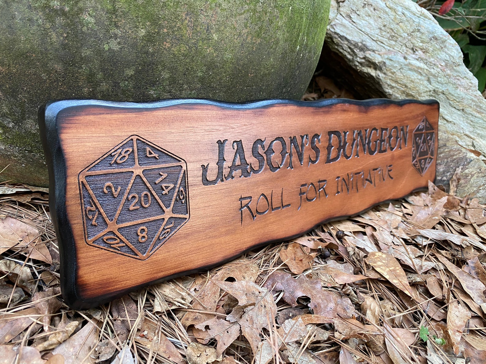 Personalized Rustic Dnd Wood Sign Dungeons and Dragons - Etsy