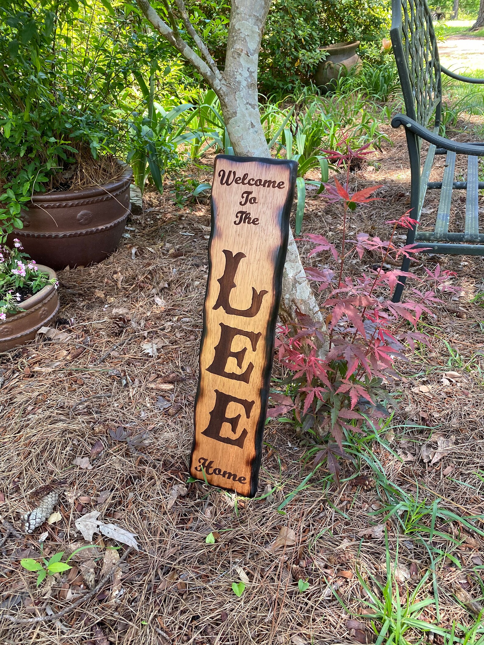 Western Home Entrance Welcome Sign Outdoor Wood Family Name | Etsy