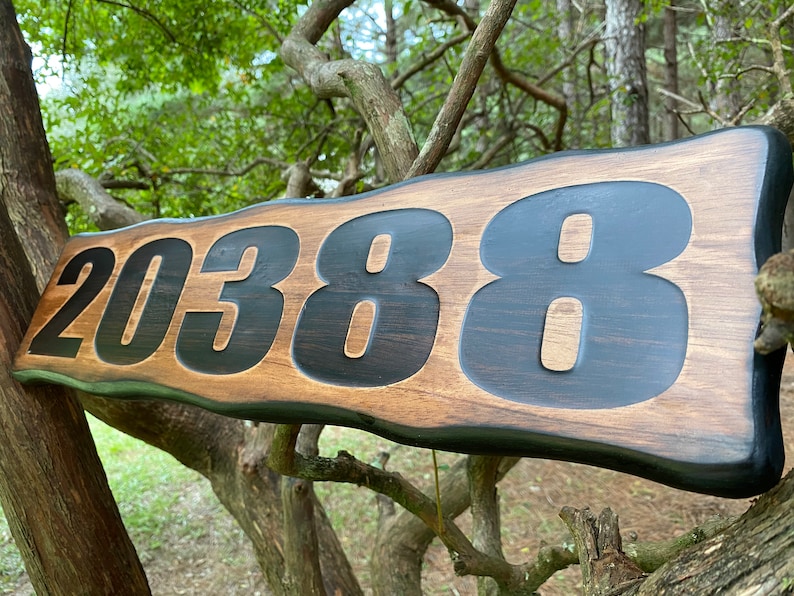 Personalized Outdoor Address Number Sign Engraved Western | Etsy