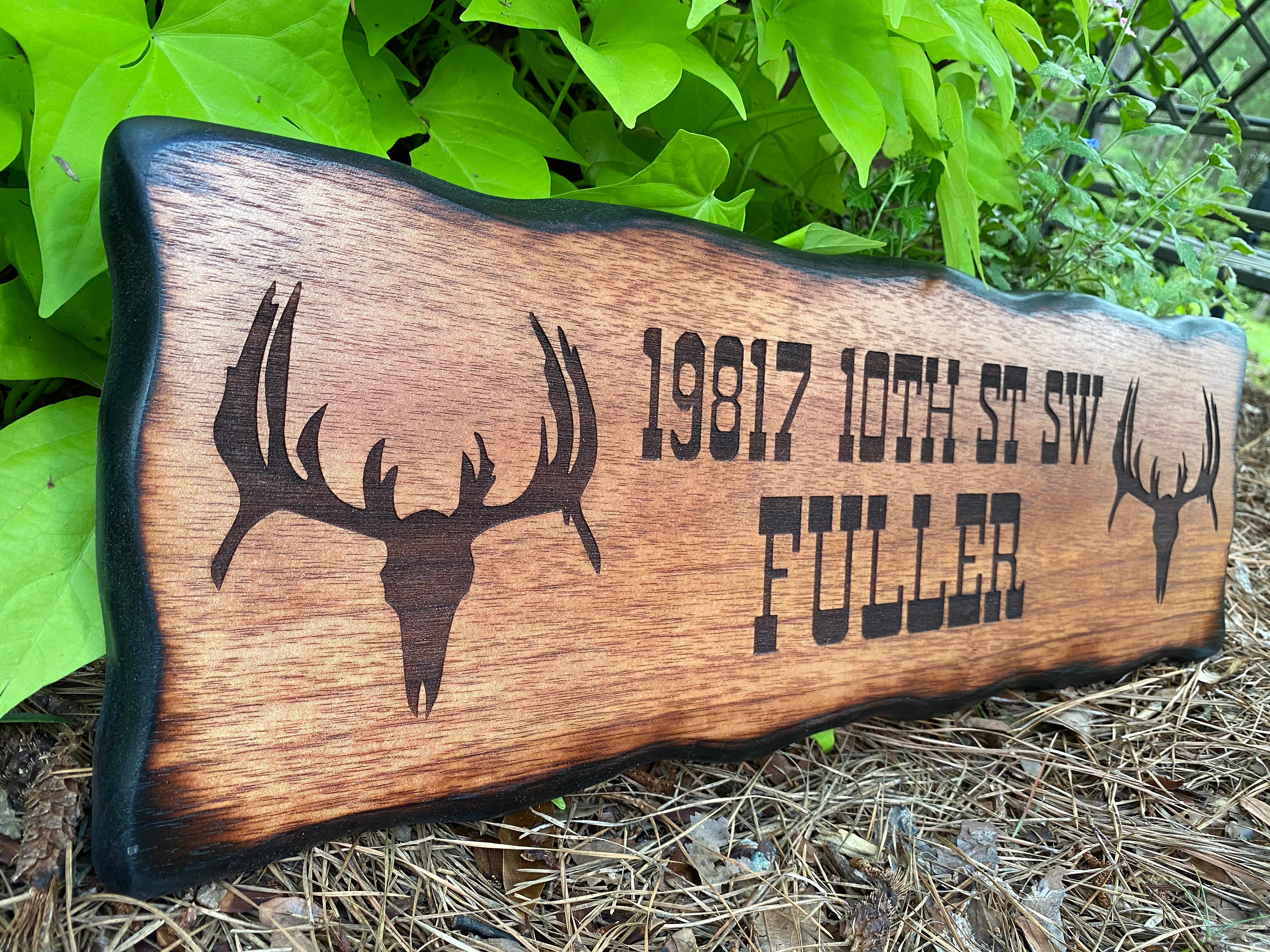 Rustic Custom Wood Address Sign Personalized Plaque Cabin | Etsy