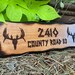 Rustic Custom Wood Address Sign Personalized Plaque Cabin - Etsy